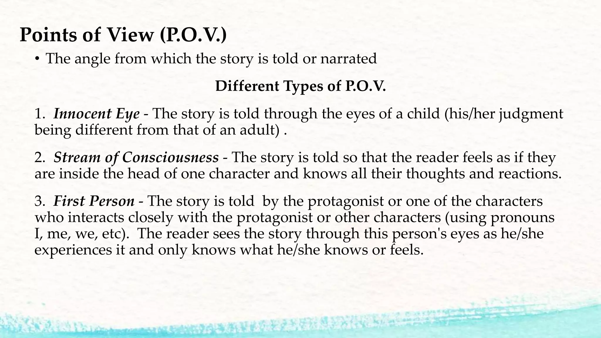 Elements of a Story | PPTX