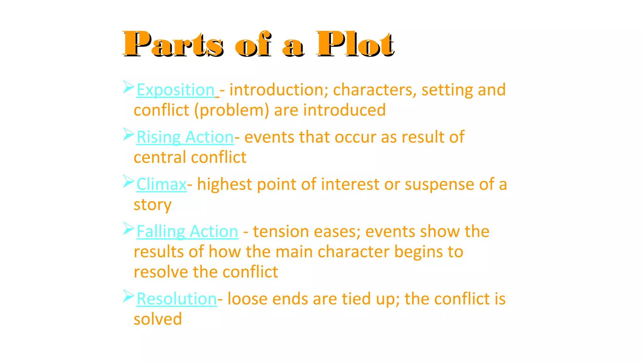 Elements of a story | PPT