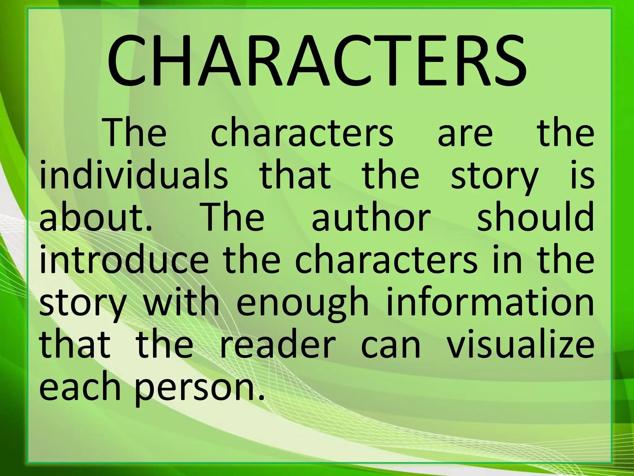 Elements of a story | PPTX