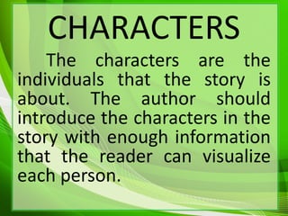 Elements of a story | PPTX