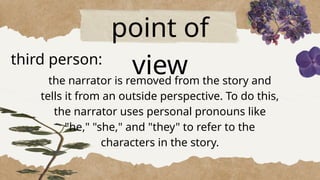 ELEMENTS OF A STORY - POWERPOINT PRESENTATION | PPTX