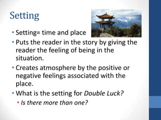 Elements of a story for double luck | PPTX