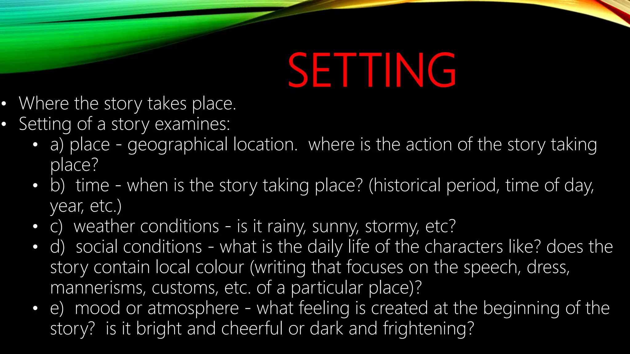 Elements of a story ppt | PPT