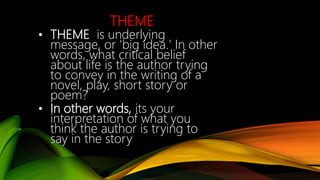 Elements of a story ppt | PPT