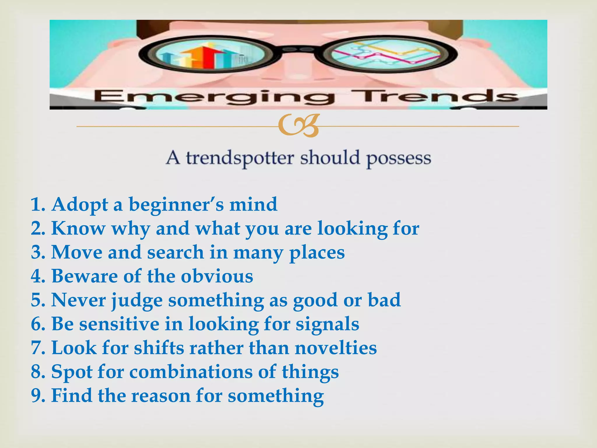 Elements of a trend | PPTX