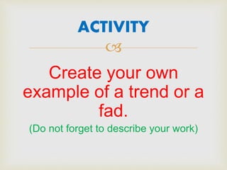 Elements of a trend | PPTX