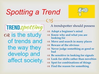 Elements of a trend | PPTX