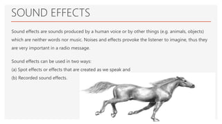 Elements of audio in radio | PPTX