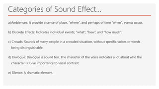 Elements of audio in radio | PPTX