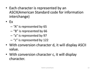 Unit 2. Elements of C | PPTX