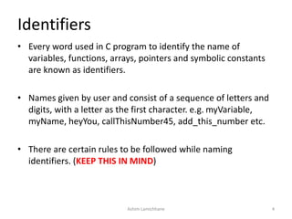 Unit 2. Elements of C | PPT