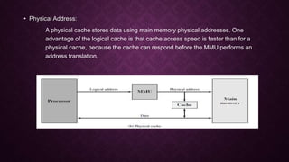 Elements of cache design | PPTX