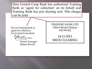 Elements of cheque | PPTX