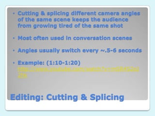 Elements of cinematography | PPTX