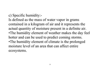 Elements of climate and weather | PDF