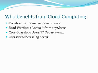 Elements Of Cloud Computing 09 | PPTX
