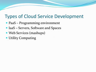 Elements Of Cloud Computing 09 | PPTX