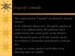 Elements of Comedy | PPT