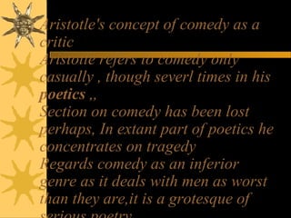Elements of Comedy | PPT