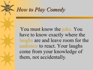 Elements of comedy | PPT