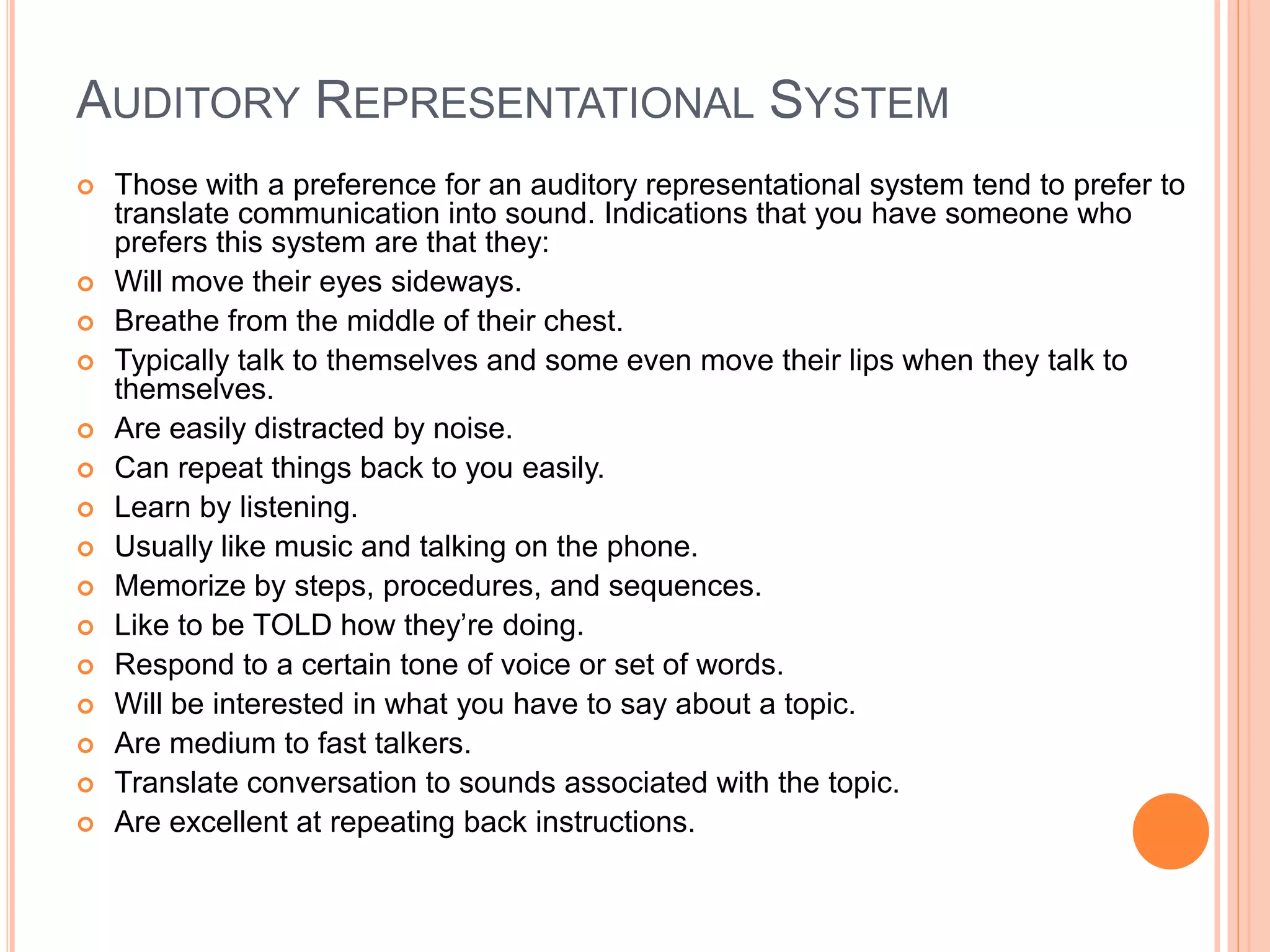 Elements of com, internal map, verbal clues, representation, internal ...