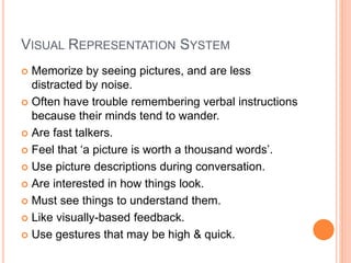 Elements of com, internal map, verbal clues, representation, internal ...