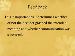 Elements of communication | PPTX