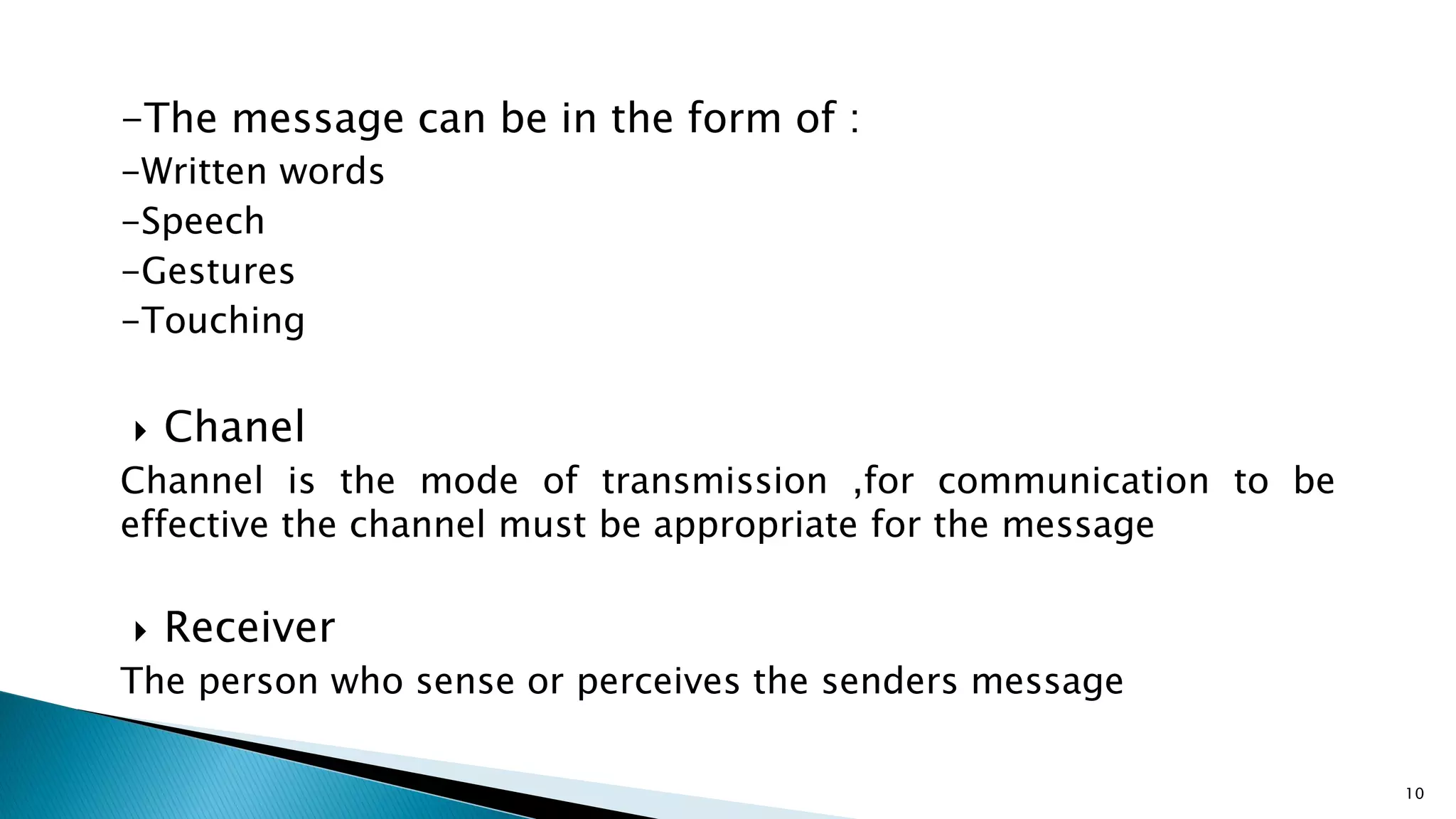 Elements of communication process | PDF