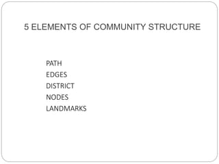 Elements of community structure | PPTX