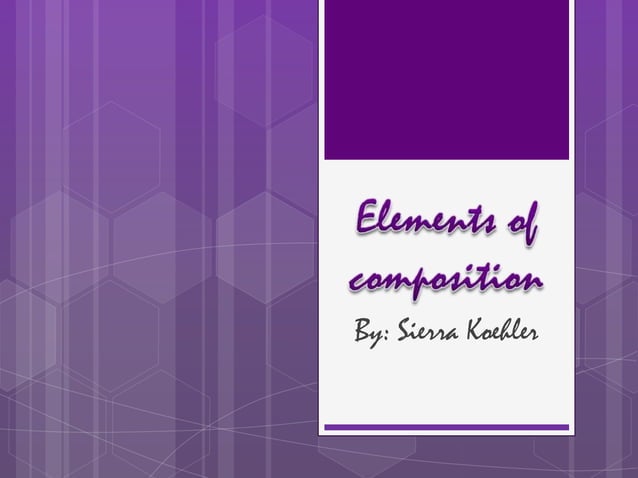 Elements of composition | PPT