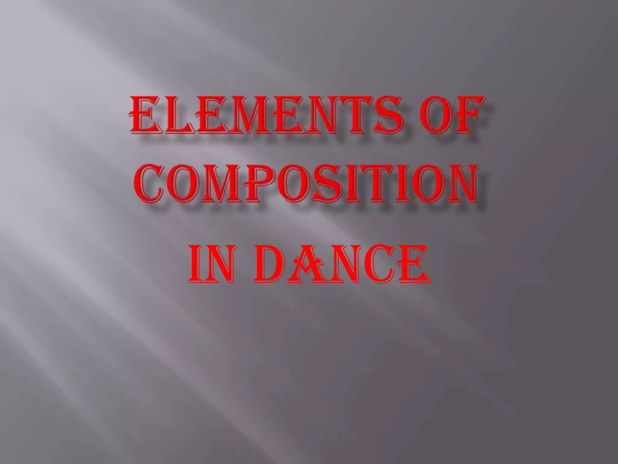 Elements of composition | PPT