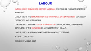 Elements of cost | PPTX