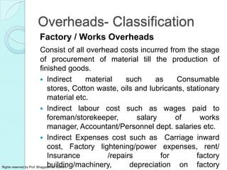 Elements of costs and classification of expenditure | PPTX