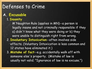 Elements of Crime and Justifications | PPT