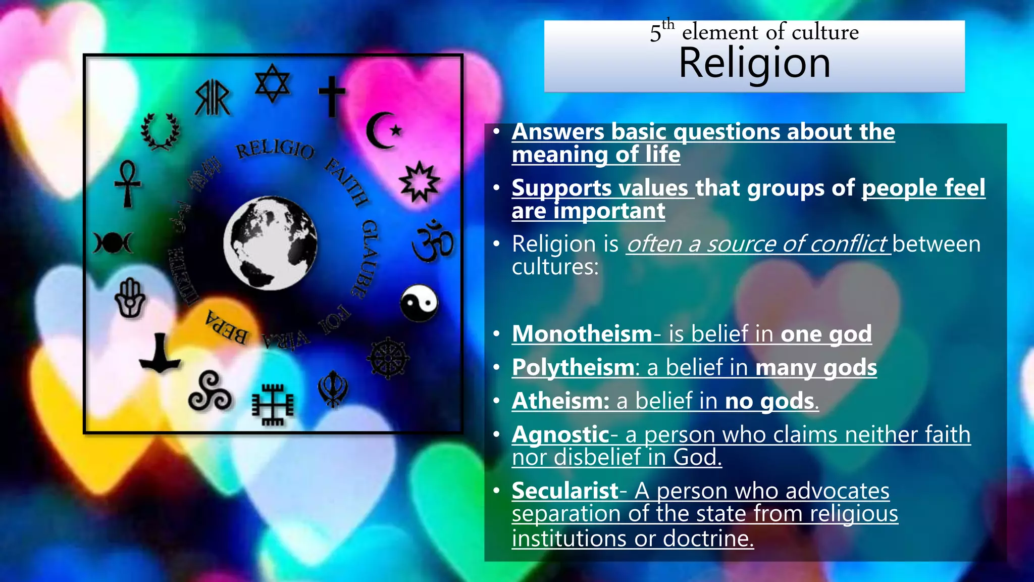 Elements of culture | PPTX