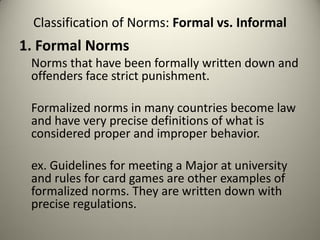 Norms, Values and Sanctions | PDF