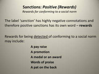 Positive Sanction