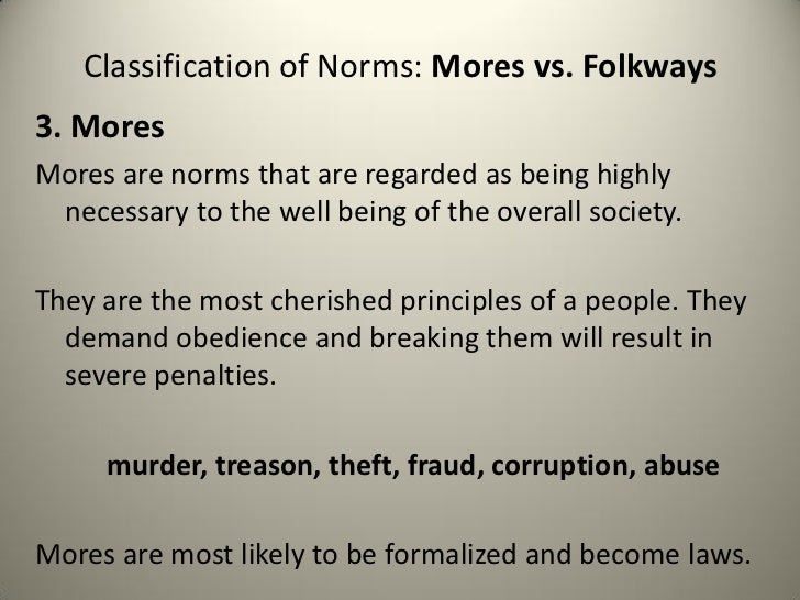 Norms, Values and Sanctions