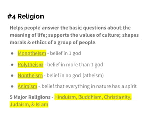 Elements of culture religion yen | PPT