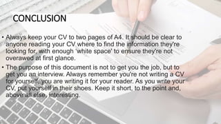 ELEMENTS OF CV WRITING.pptx