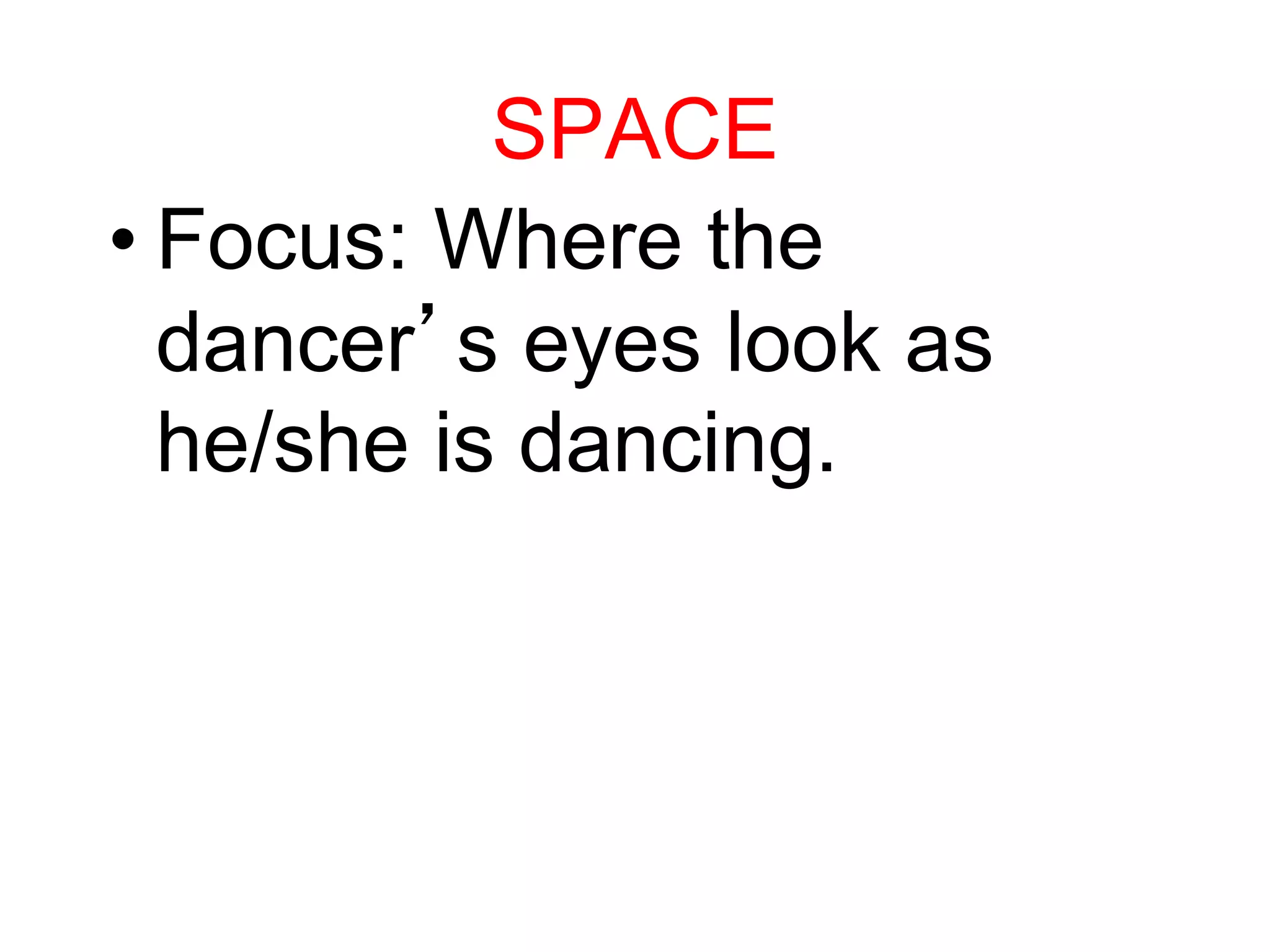 Elements of dance | PPTX