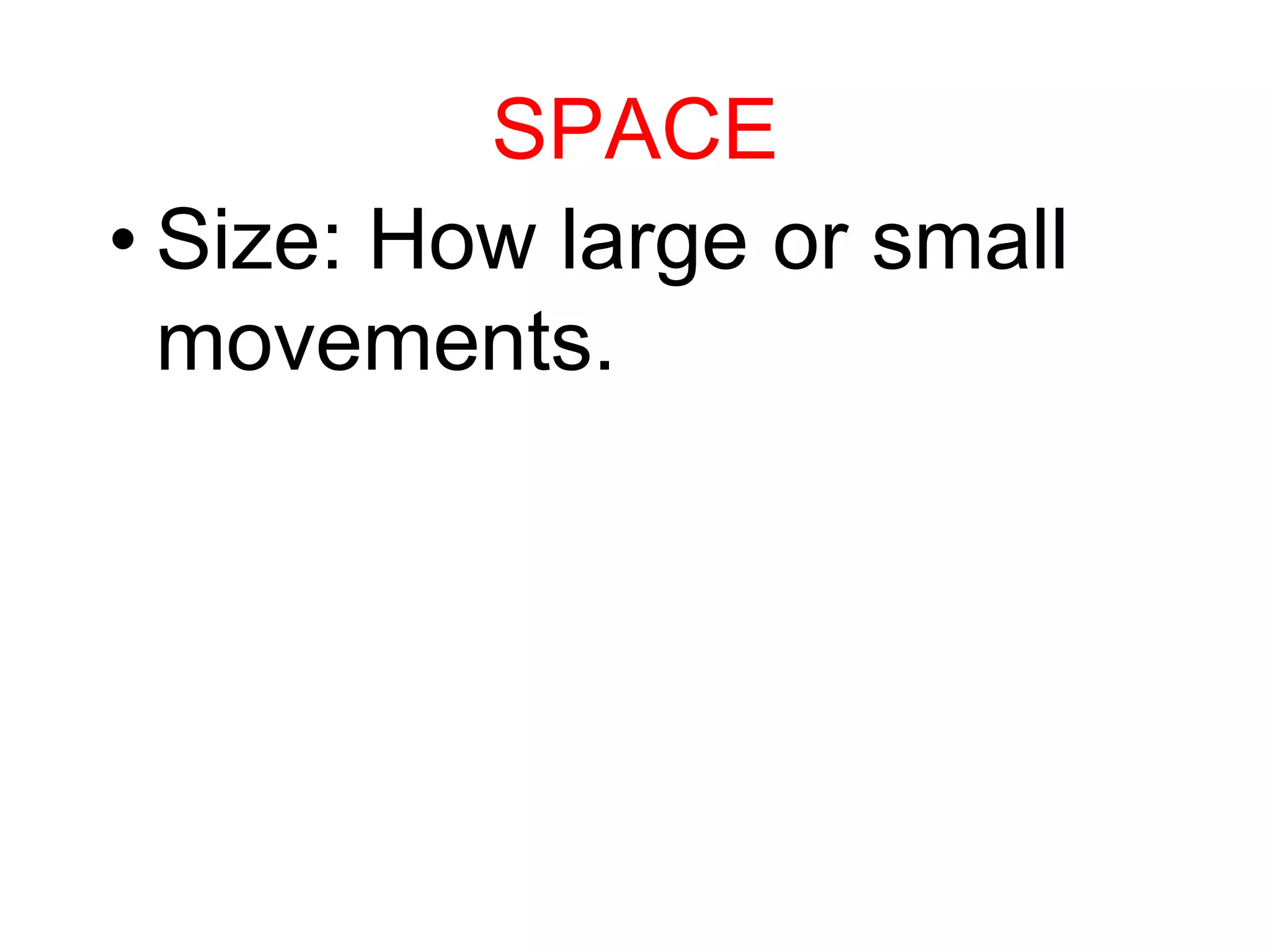 Elements of dance | PPTX