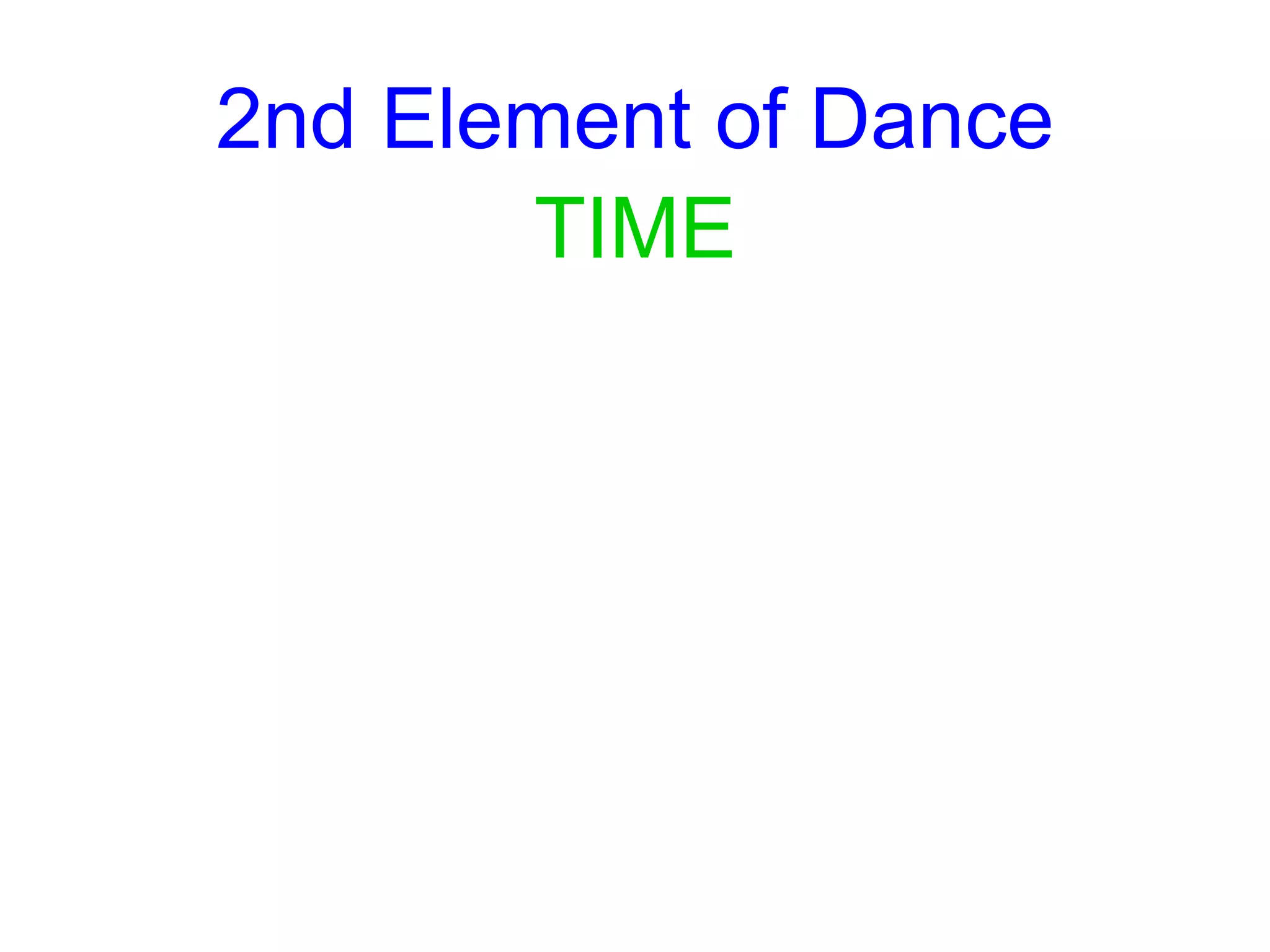 Elements of dance | PPTX