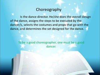 Elements of dance | PPTX