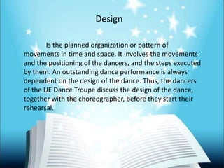 Elements of dance | PPTX