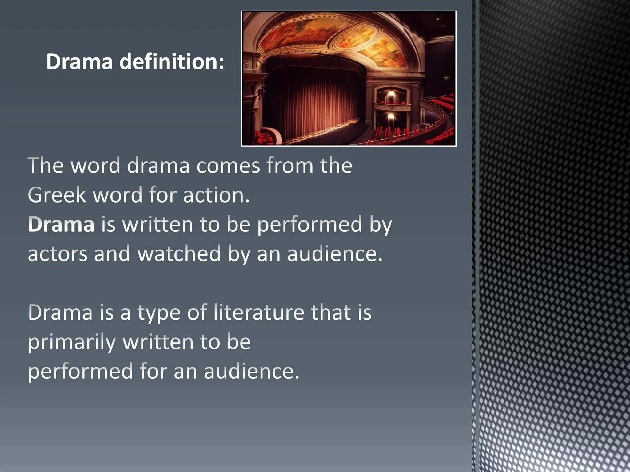 elements of drama all explained in details | PDF