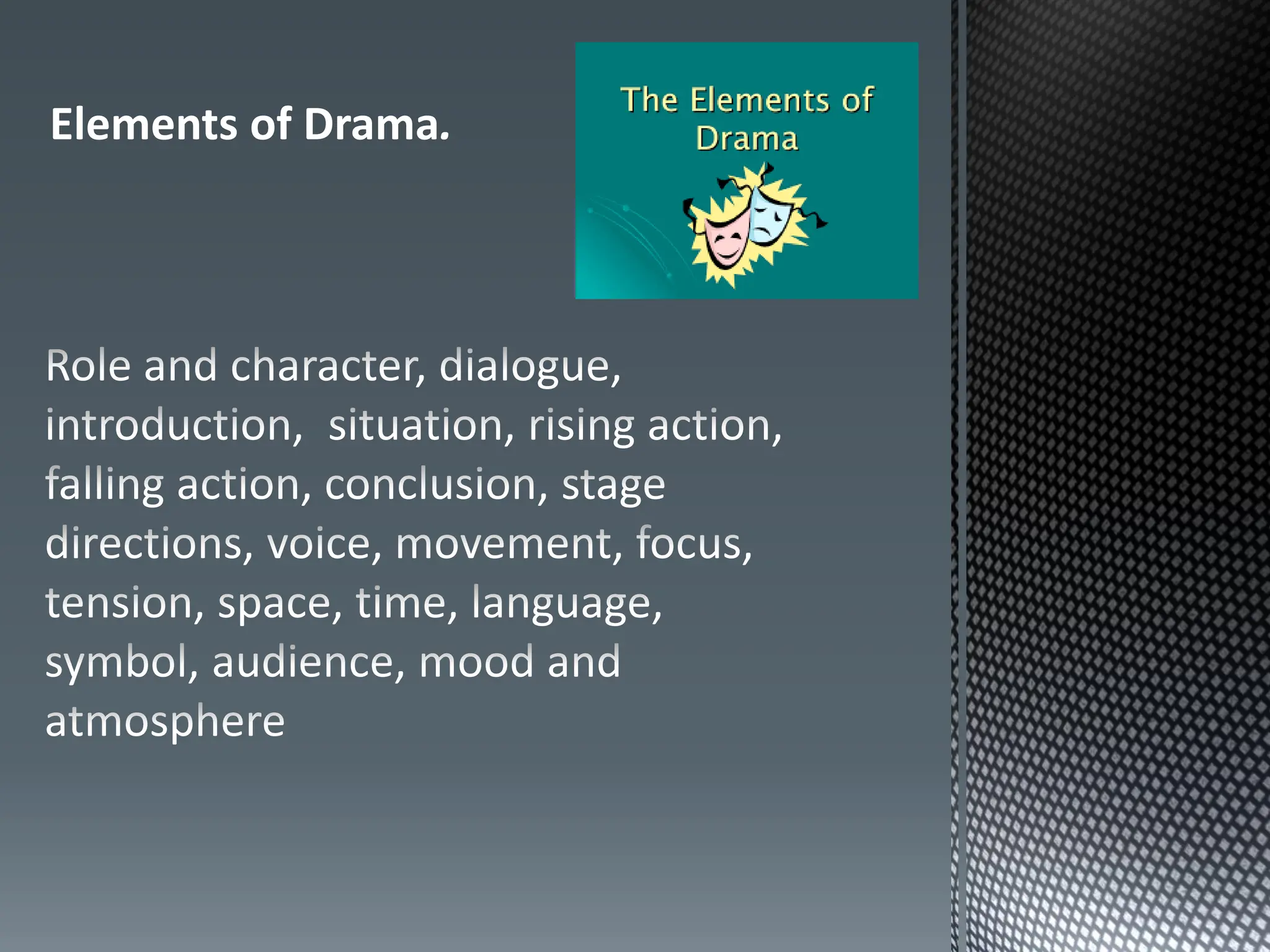 elements of drama all explained in details | PDF
