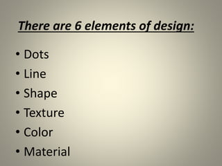 Elements of design | PPT
