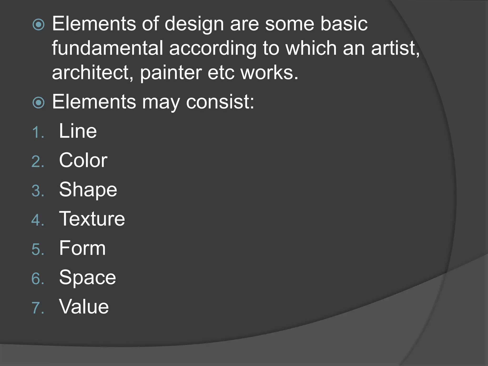 Elements of design | PDF