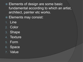 Elements of design | PDF